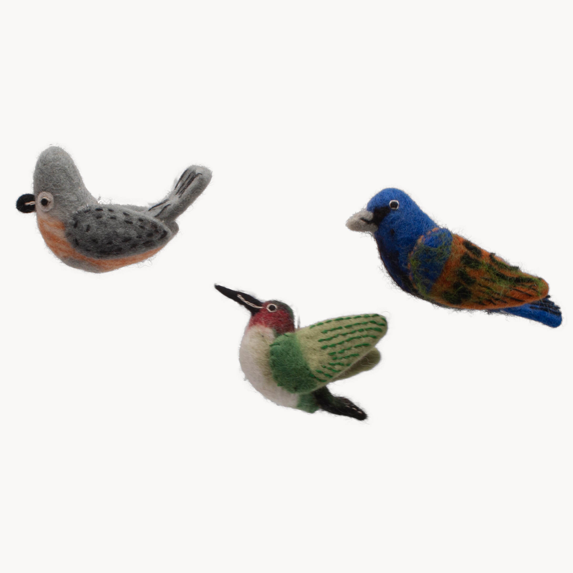 DZI felted wool birds | Maya